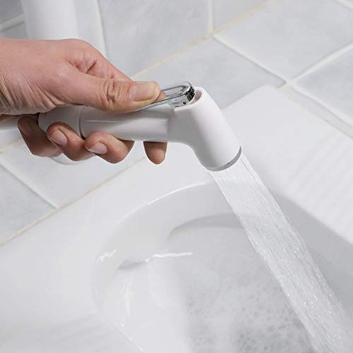 ABS Handheld Toilet Bidet Spray Shower Head for Bathroom Body, G1/2 inch Thread, PU Spring Hose, Easy Installation