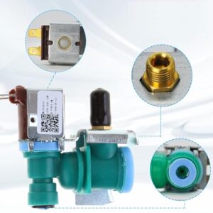 KANGQL Solenoid Valves, Long Lasting Refrigerator Water Inlet Valves W10238100 Single Water Valves Water Inlet Solenoid Valves Texture