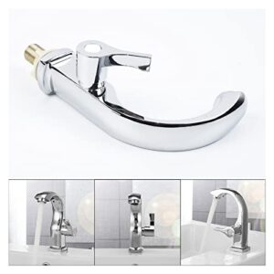 KNKQZXVDF Chrome Bathroom Basin Tap Single Handle Spout Sink Bath Cold Water Faucet Home Garden Supplies for Kitchen Faucet