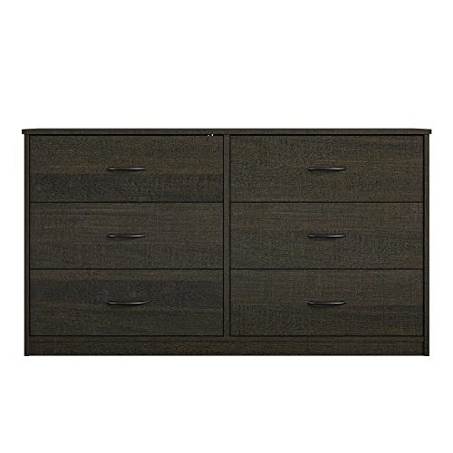 Ameriwood Home Everly Wide 6-Drawer Dresser, Espresso