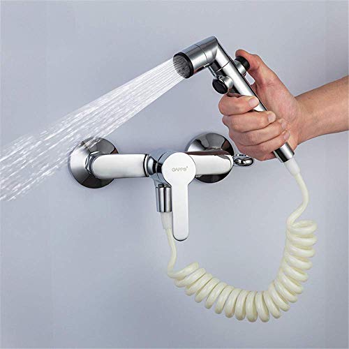 MINJING Water-Tap Bath Shower Systems Bidet Faucet Single Cold Water Shower Toilet Seat Bidet Bathroom Toilet Sprayer Bidet Bathroom Mixer