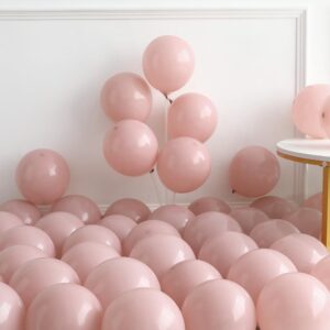 Dusty Pink Balloon Arch Garland Kit,141 Pcs Dusty Pink Light Pink Neutral Sand White Balloons for We Can Bearly Wait Baby Shower Gender Reveal Birthday Wedding Decoration