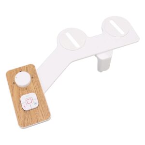 toilet bidet attachment 7/8 copper tee with wood grain button dual nozzle bidet attachment for hygienic and feminine