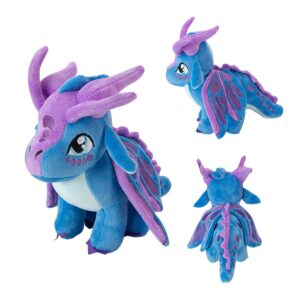 soft wings dragon plush toy cute fire dragon stuffed animals pterosaur plush flying dragon pillow plushies gifts for fans kids boys girls,30cm(silkwing)