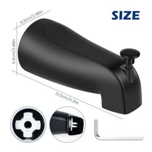 Bathroom Tap Zinc Alloy Bathtub Faucet with Diverter Slip Fit Basin Spouts Home Bathroom Accessories for 1/2 inch Copper Tube