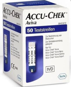 test strips(sugar test strips) for a-viva glucometers only. sugar test strips 50 strips, (white)