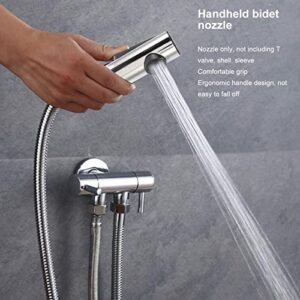 NDNCZDHC G1/2 Bidet Sprayer Head Small Hole ABS Bidet Sprayer for Toilet, Handheld Pressurized Toilet Sprayer for Bathroom