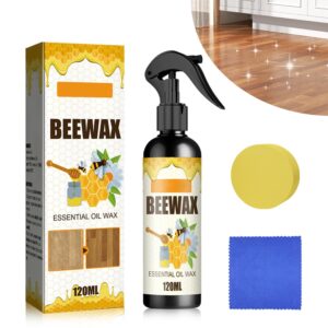 natural micro-molecularized beeswax spray, 2024 upgrade beeswax spray furniture polish beeswax wood polish, beeswax furniture polish spray bees wax furniture polish (1pc)