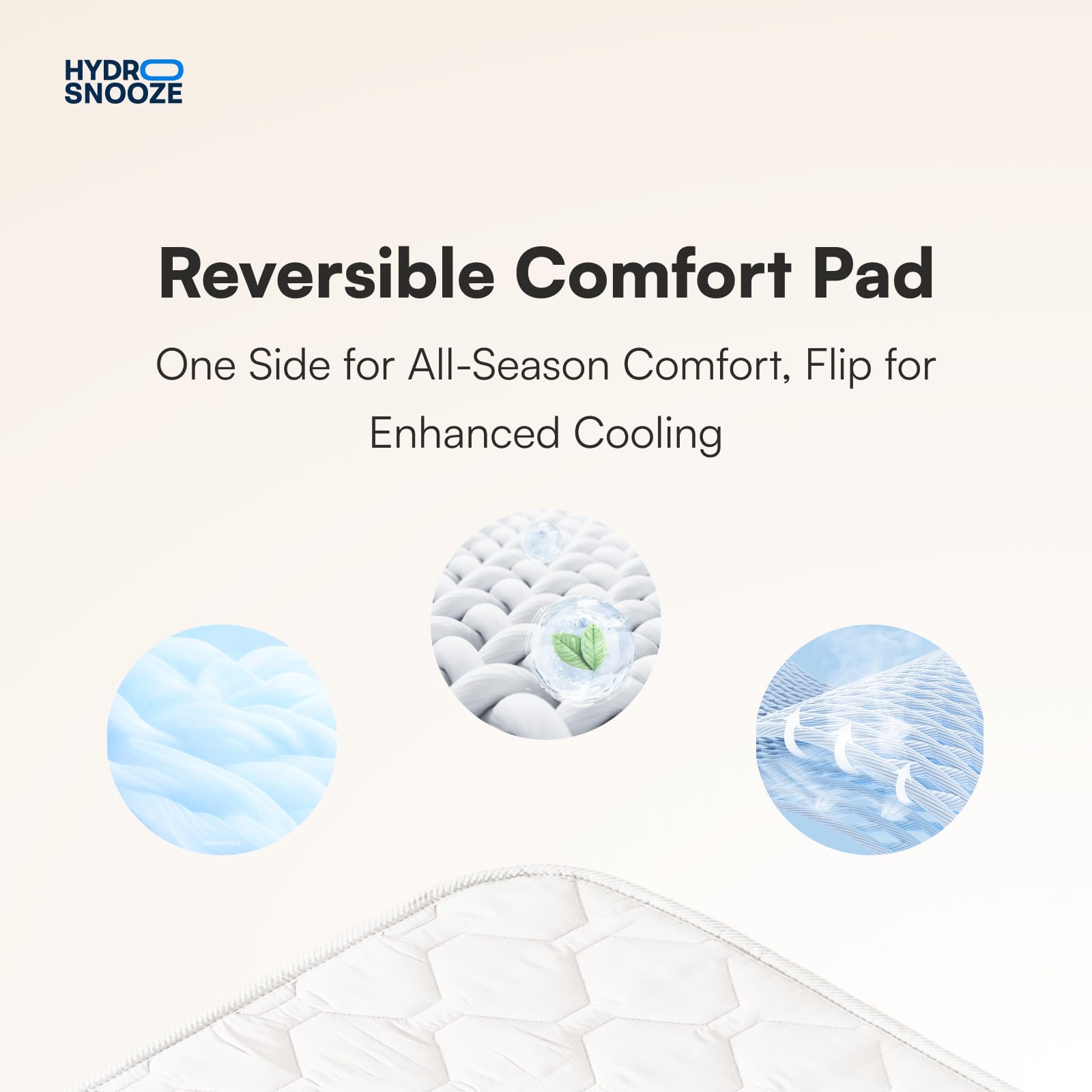 Hydro Snooze Water Cooling & Heating Mattress Pad, Temperature Control Bed Cooling System, Cooling Mattress Topper Perfect for Hot Sleepers,Temp Range of 59-131°F, King Bed Size (71" W x 79" L)