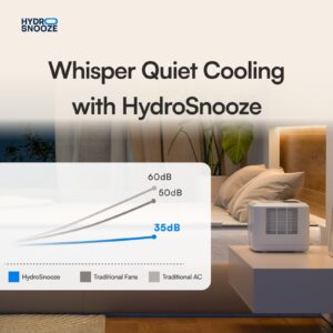 Hydro Snooze Water Cooling & Heating Mattress Pad, Temperature Control Bed Cooling System, Cooling Mattress Topper Perfect for Hot Sleepers,Temp Range of 59-131°F, King Bed Size (71" W x 79" L)