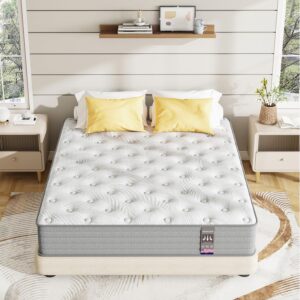 6V-Sermmoo Twin XL Mattress,12 Inch Hybrid XL Twin Mattress in a Box with Gel Memory Foam,Individually Pocket Springs for Pressure Relief,Edge Support,Medium Firm,CertiPUR-US,38"*80"*12"