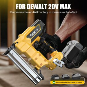 18GA Cordless Brad Nailer for Dewalt 20V MAX Battery: Electric Brad Nail Gun with 18 Gauge Nails for Upholstery Woodworking - Brushless- 2 Mode - 5/8 to 1-1/4 Inch - Tool Only