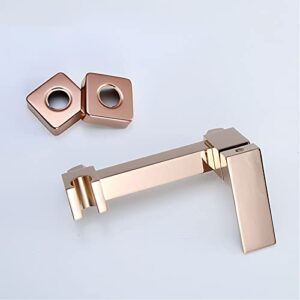 MINJING Bidet Sprayer for Toilet Rose Gold, Baby Cloth Diaper Sprayer for Toilet, Brass Wall Mounted Bidet Faucet for Personal Hygiene, Pet Clean