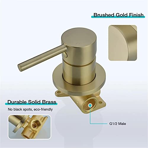 MINJING Hand Held Toilet Bidet Sprayer, Hot and Cold Brushed Gold Stainless Steel Bidet Jet Douche Kit, Toilet Washer Cleaning Shattaf Shower Faucet,Black