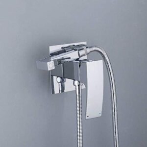 MINJING Bidets Brass Toilet Sprayer Faucet Chrome Plating Faucet Bidet Bathroom Bidet Shower Toilet Water Spray Anal Shower