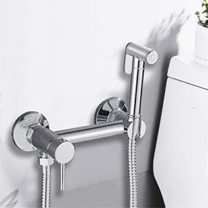 minjing bidet shower faucets, brass hygienic shower spray airbrush tap, hot and cold mixer toilet spray bidet tap,chrome a