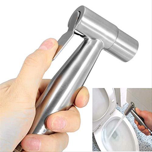 MINJING Toilet Stool Bidet Faucet Sprayer Hand Held Toilet Spray Bidet T Valve Bathroom Self Cleaning Washing Floor V Bidet on Stool