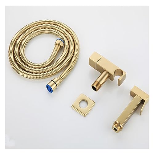 Brass Bidet Faucet Handheld Toilet Bidet Sprayer Sanitary Shower Toilet Faucet Single Cold Water Faucet Self Cleaning(Chrome)