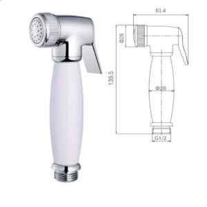 MINJING Toilet Cleaner Chrome Pet Bathtub Personal Hygiene - Toilet Spray Gun Set Bidet Washer Butt Washer Bidet Sprayer Faucet Small Shower Wash Body Cleaner