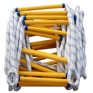 fgqcbbyc safety rope ladder,fire escape ladder, emergency fire escape ladder, escape ladder lifeline ladder outdoor nylon soft ladder for home climbing engineeaerial work/6m/20ft