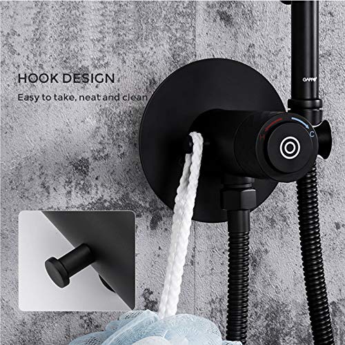 MINJING Black Bidet Faucet, Hand Held Toilet Bidet Sprayer, Solid Brass Bidet Faucet Muslim Hygienic Shower, Hot Cold Water Mixer Tap, Toilet Faucet,Chrome