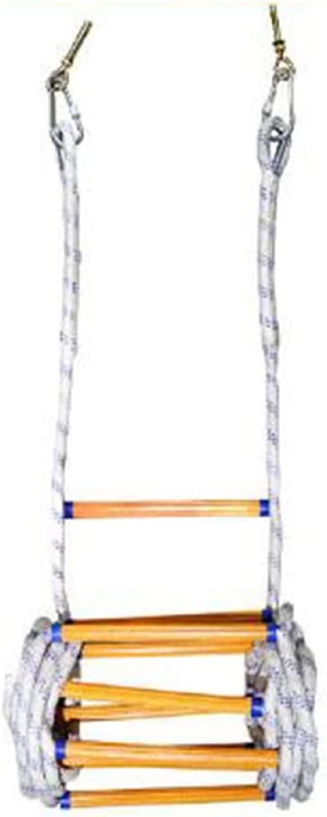 FGQCBBYC Fire Escape Ladder, Fire Escape Ladders 2-8 Storey Indoor/Outdoor Rope Ladder Escape from Window and Balcony Fast to Deploy/10M/33Ft