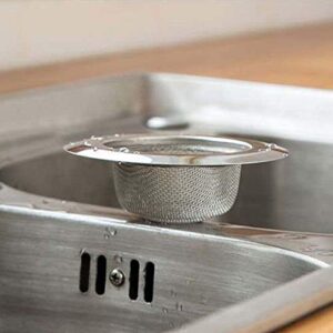 Kitchen Sink Strainer Drain Hair Catcher Bath Stopper Plug Stainless Steel Sewer Filter With Lid Bathroom Supplies