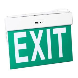 Led Emergency Exit Sign Acrylic Clear Eye Catching Exit Sign with Light for Building Camera Indoor Use AC85‑265V