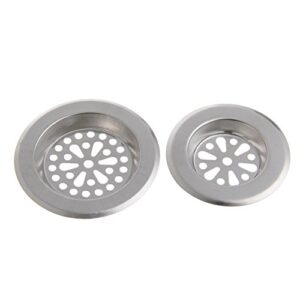 Stainless Steel Mesh Sink Strainer Kitchen Bath Hair Catcher Trap Drain Filter