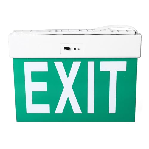 Led Emergency Exit Sign Acrylic Clear Eye Catching Exit Sign with Light for Building Camera Indoor Use AC85‑265V