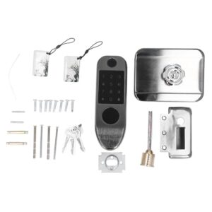 security smart lock, 5 in 1 finger print door lock, electronic biometric fingerprint door password lock for office home