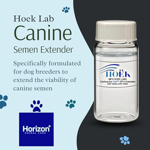 Canīnus-EXT™ Chilled RTU Extender 10X – Long Term Canine Semen 20ML - Dairy & Animal Protein-Free, Protects Dog Sperm During Shipping or Storage, No Mixing Required - Hoëk Labs