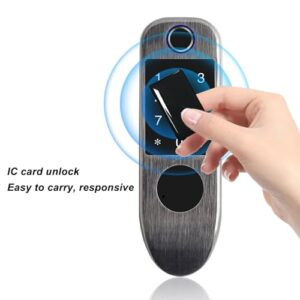 Security Smart Lock, 5 in 1 Finger Print Door Lock, Electronic Biometric Fingerprint Door Password Lock for Office Home