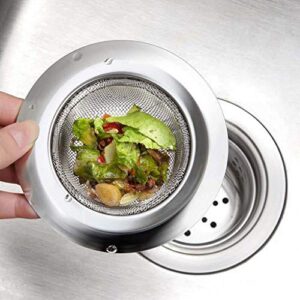 Kitchen Sink Strainer Drain Hair Catcher Bath Stopper Plug Stainless Steel Sewer Filter With Lid Bathroom Supplies