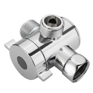 1/2 Inch Three Way T-adapter Valve Fit for Toilet Bidet Shower Head Diverter Valve