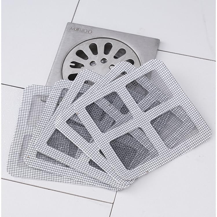 Drainage Stickers,Disposable,Hair and Mosquito Deterrent,Bathroom,Bathtub,Floor Drain, Lavatory, Kitchen,Drainage mesh Filter,30PCS