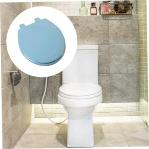 KUYYFDS Blue Toilet Seat EAV U-Shaped Waterproof Round Toilet Seat Minimalist Style Thickened Colored Toilet Seat for Standard Toilets Bathroom Home Kitchen Tools