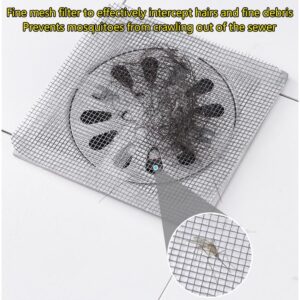 Drainage Stickers,Disposable,Hair and Mosquito Deterrent,Bathroom,Bathtub,Floor Drain, Lavatory, Kitchen,Drainage mesh Filter,30PCS