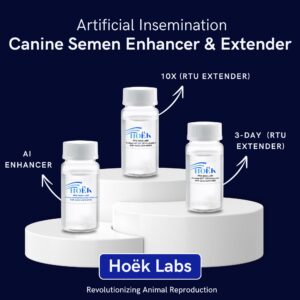 Canīnus-EXT™ Chilled RTU Extender 10X – Long Term Canine Semen 20ML - Dairy & Animal Protein-Free, Protects Dog Sperm During Shipping or Storage, No Mixing Required - Hoëk Labs