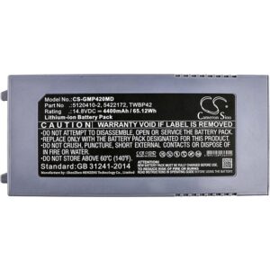 SCESMIA Replacement Battery for Echographe Logic-E Echographe Logiq I Echographe Vivid E Logiq E Logiq I Ultrasound Machines Vivid e Vivid E Ultrasound 14.8V/4400mA