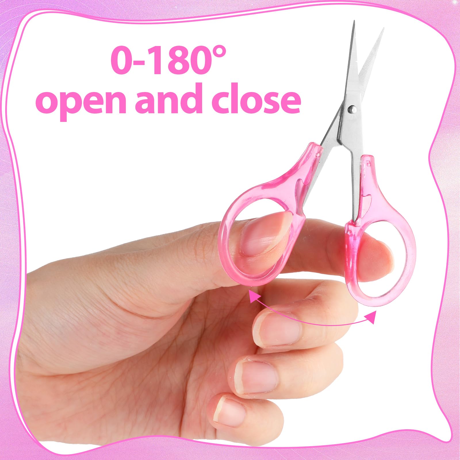 10Pcs Small Scissors All Purpose Stainless Steel Detail Scissors with Protective Cover Mini Detail Craft Scissors Straight Fine Tips Sewing Scissors Tiny Scissors for Embroidery Knitting Paper Cutting