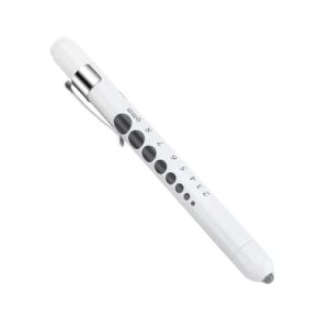 essential nurse penlight - led flashlight for medical professionals - must-have tool for nurses, students, and doctors (silvery)