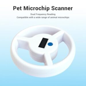 Microchip Scanner, Pet Microchip Reader, Dual Frequency Reading, USB Rechargeable Portable Animal Microchip Scanner for Dog Cat