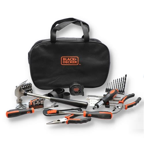 BLACK+DECKER 65 Piece Home Repair Tool Set with Tool Bag