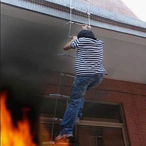 Rope Ladder,Home Safety Ladder Fire Escape Rope Ladder,Home Safety Ladder Emergency Fire Escape Ladder,Aluminum Alloy Wire Rope