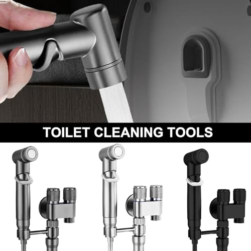 Handheld Bidet Sprayer With Double Outlet Valves Bidet Attachment Toilet Bidet Faucet Sprayer Shower Easy To Installation