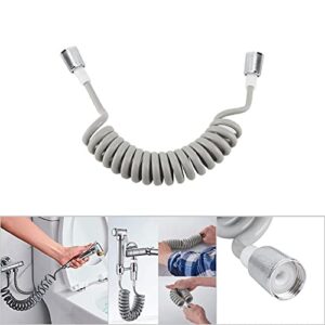 Shower Hose ABS Spring Flexible Shower Hose Water Plumbing Toilet Bidet Spray for Bathroom (Gray)