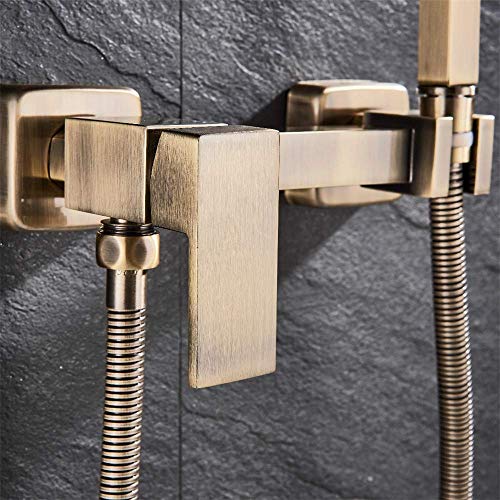 MINJING Water-Tap Bath Shower Systems Bidet Faucets, Antique Bronze Bathroom Shower Tap, Bidet Toilet Sprayer, Toilet Washer Mixer Shower,Antique Bronze B