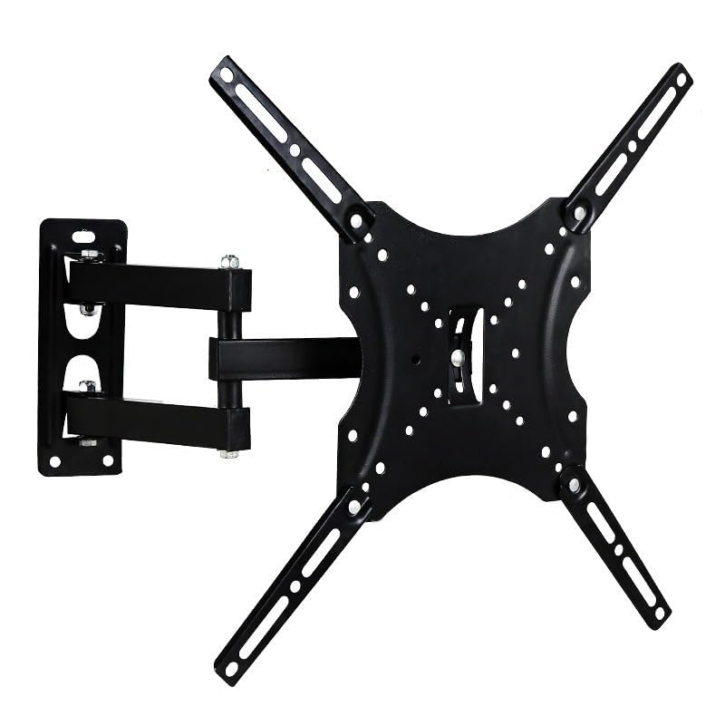 Full Motion TV Monitor Wall Mount Bracket, Articulating Arms Swivel Tilt Extension Rotation for Most 26-55 Inch LED LCD Flat Curved Screen TVs & Monitors, Max Hold up to 99lbs.