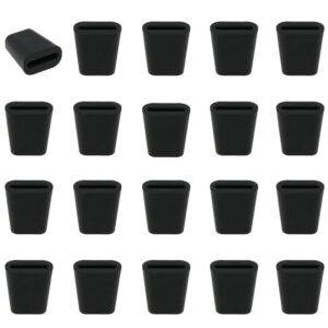 dgzzi 20pcs 19mm length drainage grid shelf rubber accessory black square feet sink protector for kitchen sink grills